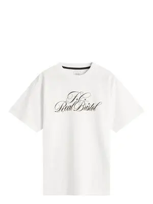 F.C. REAL BRISTOL Script T-shirt - White