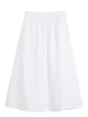 SAMSØE SAMSØE Satina Midi Skirt - White