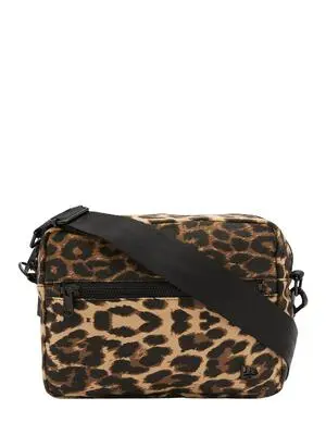 New Era Leopard Canvas Cross-body Bag - Brown