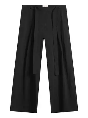 ST. AGNI Adjustable Palazzo Pants - Black
