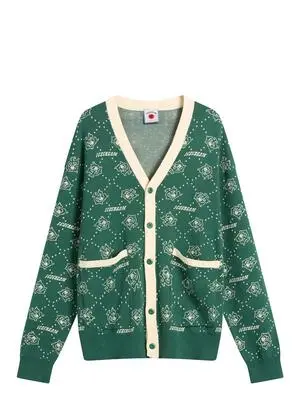 ICECREAM Monogram Knit Cardigan - Green