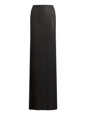SKIMS Sheer Modal Long Skirt - Onyx