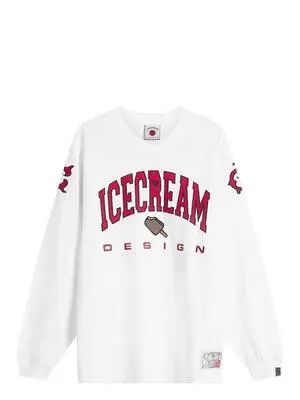 ICECREAM Design Longsleeve T-shirt - White