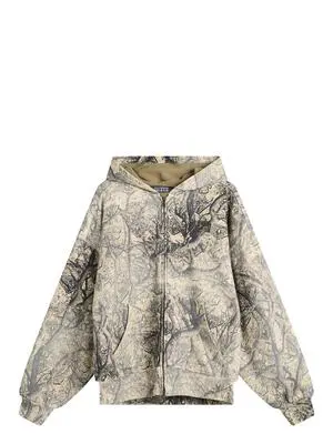 BILLIONAIRE BOYS CLUB Diamonds & Dollars Tree Oversized Hooded Jacket - Camo