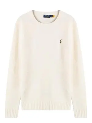 Polo Ralph Lauren Brushed Shetland Knit Jumper - Cream Tonal