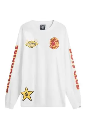 BILLIONAIRE BOYS CLUB Multi Graphic Longsleeve T-shirt - White