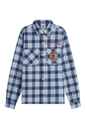 ICECREAM Mascot Check Shirt - Blue Check