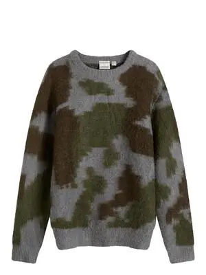 GRAMICCI Mohair Camouflage Print Sweater
