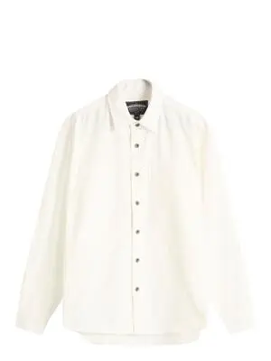 FRIZMWORKS Denim Carpenter Pocket Work Shirt - White Hbt