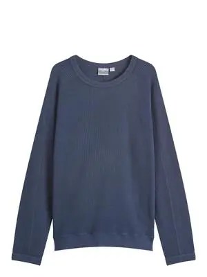 Gramicci Waffle Crew Sweater - Twilight
