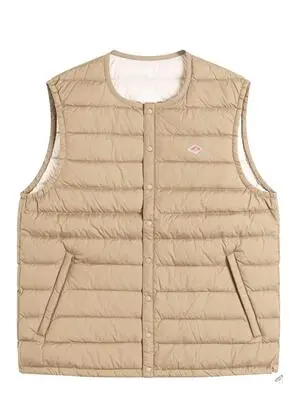 DANTON Inner Down Crewneck Vest - Sand Beige
