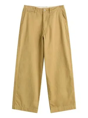 BEAMS Wide Chino Pants - Beige