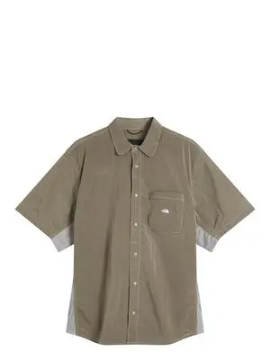 The North Face Fabric Mix Short Sleeve Shirt - Gravel