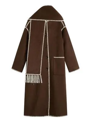 4TH & RECKLESS Fable Maxi Coat - Brown