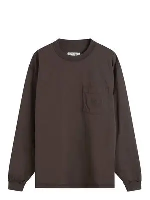 MAISON MARGIELA Long-sleeved Logo T-shirt - Chocolate