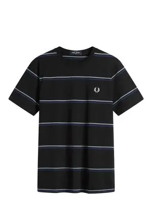 Fred Perry Fine Stripe T-shirt - Black