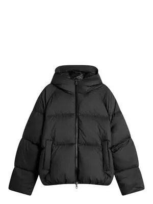 COLE BUXTON Multicam Hooded Down Jacket - Black