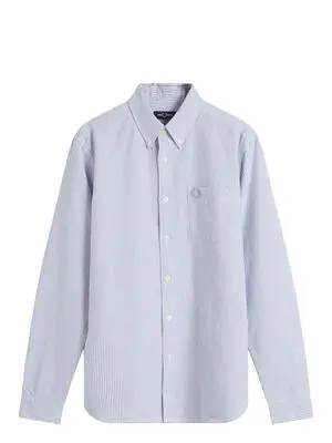 Fred Perry Oxford Stripe Shirt - Blue/white