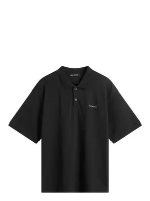 COLE BUXTON Mini Logo Polo Shirt - Black