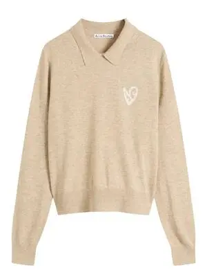 Acne Studios Klastron Heart Richard Yak Jumper - Oat Beige