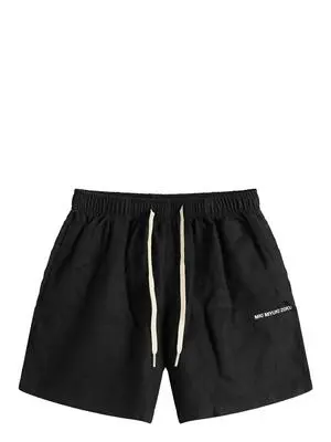 MKI MIYUKI ZOKU Linen Shorts - Black