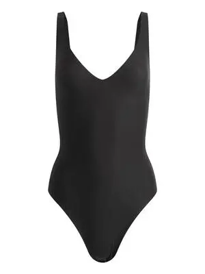 SKIMS Body Unlined Plunge Thong Bodysuit - Onyx