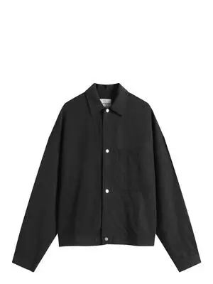 MKI MIYUKI ZOKU Sandwash Cupro Trucker Jacket - Black