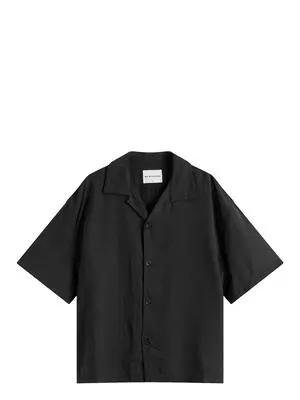 MKI MIYUKI ZOKU Sandwash Cupro Vacation Shirt - Black