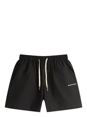 MKI MIYUKI ZOKU Washed Cotton Nylon Shorts - Black