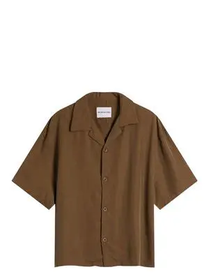 MKI MIYUKI ZOKU Sandwash Cupro Vacation Shirt - Brown