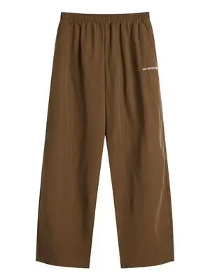 MKI MIYUKI ZOKU Sandwash Cupro Wide Leg Trousers - Brown