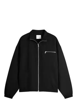 MKI MIYUKI ZOKU Viscose Linen Track Jacket - Black
