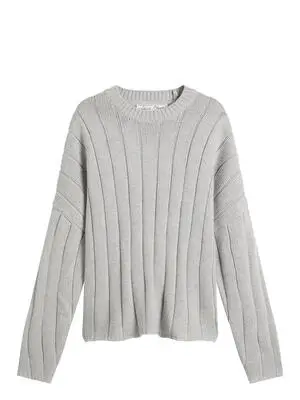 ABOUT:BLANK Rib Knit Crewneck - Grey