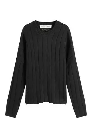ABOUT:BLANK Rib Knit Crew - Black