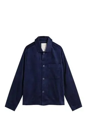 PERCIVAL Cord Overshirt - Navy