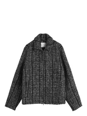 PERCIVAL Ingelo Zip Wool Boxy Jacket - Black