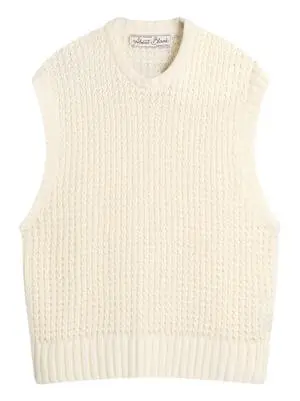ABOUT:BLANK Moss Stitch Knitted Vest - Ecru