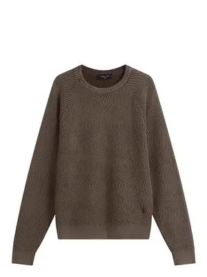 DIME Wave Knit Sweater - Brown