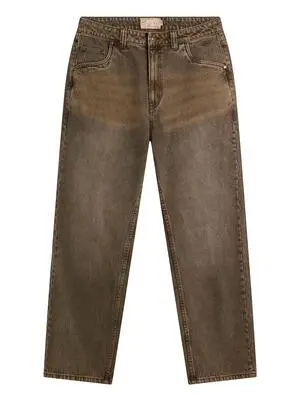 DIME Relaxed Denim Pants - Sandblasted Brown