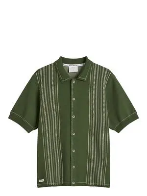 PERCIVAL Accolades Knitted Shirt - Forest