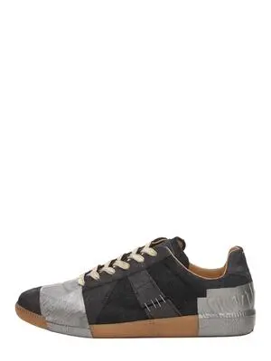 MAISON MARGIELA Repaired Replica Sneaker - Black/silver