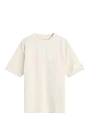 SNOW PEAK Recycled Cotton Heavy T-shirt - Oatmeal