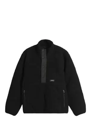Taion Pull Over Boa Fleece Jacket - Black/black