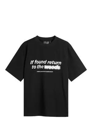 PURPLE MOUNTAIN OBSERVATORY Return To The Woods T-shirt - Black
