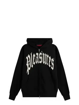 PLEASURES Twitch Zip Hoodie - Black