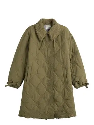 DAMSON MADDER Avery Quilted Coat - Olive