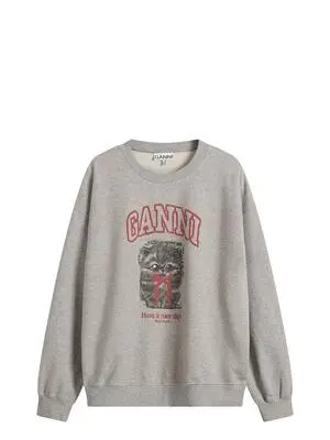 GANNI Isoli Crewneck Sweatshirt - Paloma