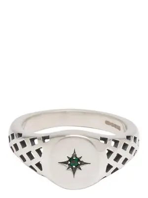 SERGE DENIMES Lattice Envy Ring Presented By - Silver