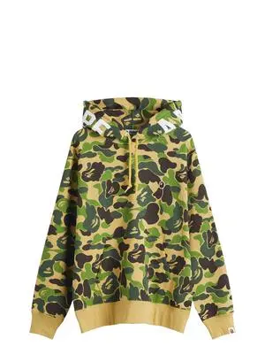 A BATHING APE Abc Camo Pullover Hoodie - Green