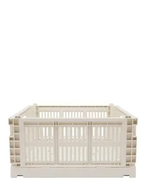 HAY Medium Square Recycled Colour Crate - Off-white